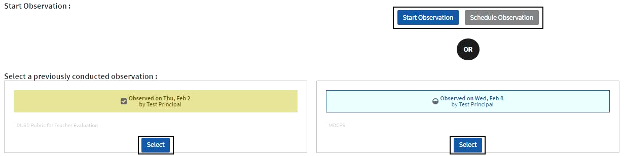 Sample Ratings Activity - Observation / Walkthrough (New Tool)
